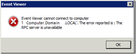 MPECS Inc. Blog: SBS 2011 – Event Viewer Error – RPC server is ...